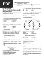Test Questions With Answer Key - Science 9 | PDF | Lung | Heart