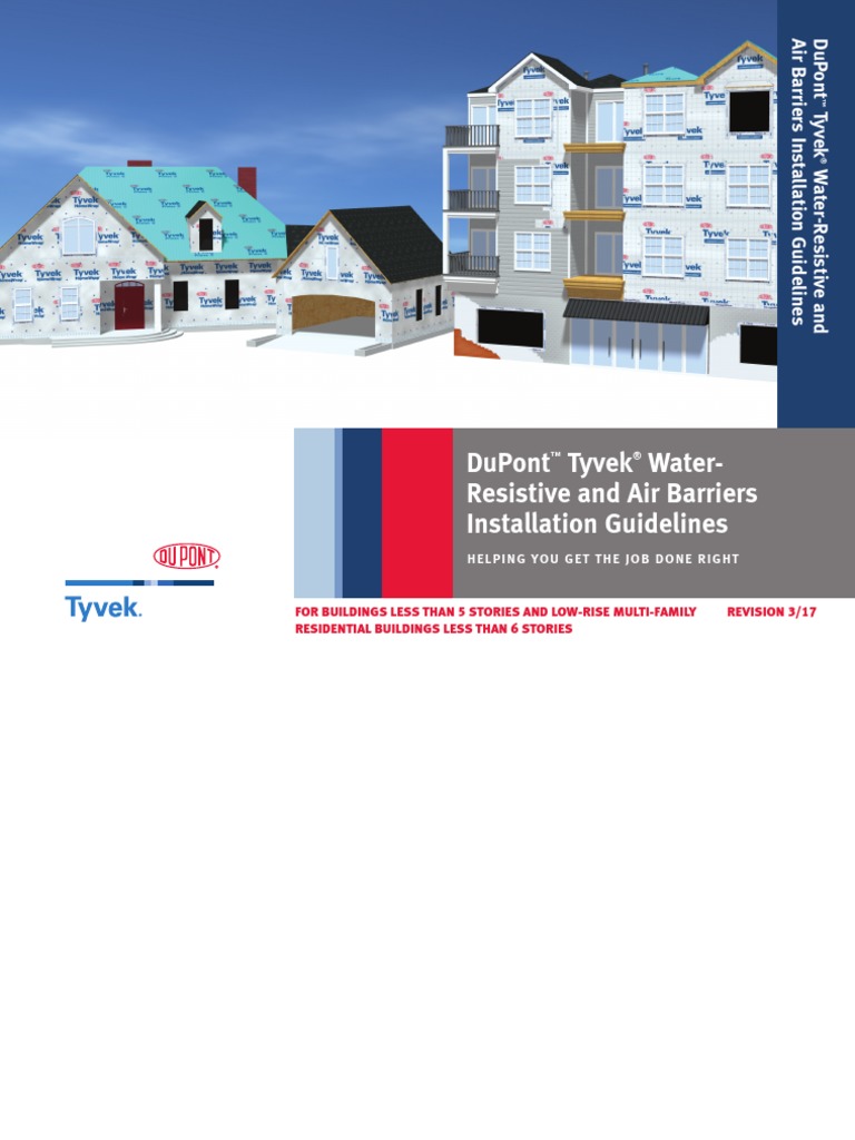 Dupont Tyvek Water-Resistive and Air Barriers Installation Guidelines ...