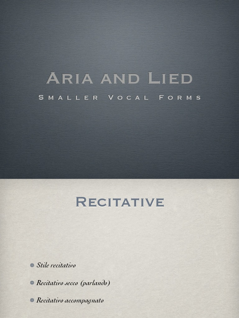 Aria PDF | PDF | Aria | Vocal Musical Compositions