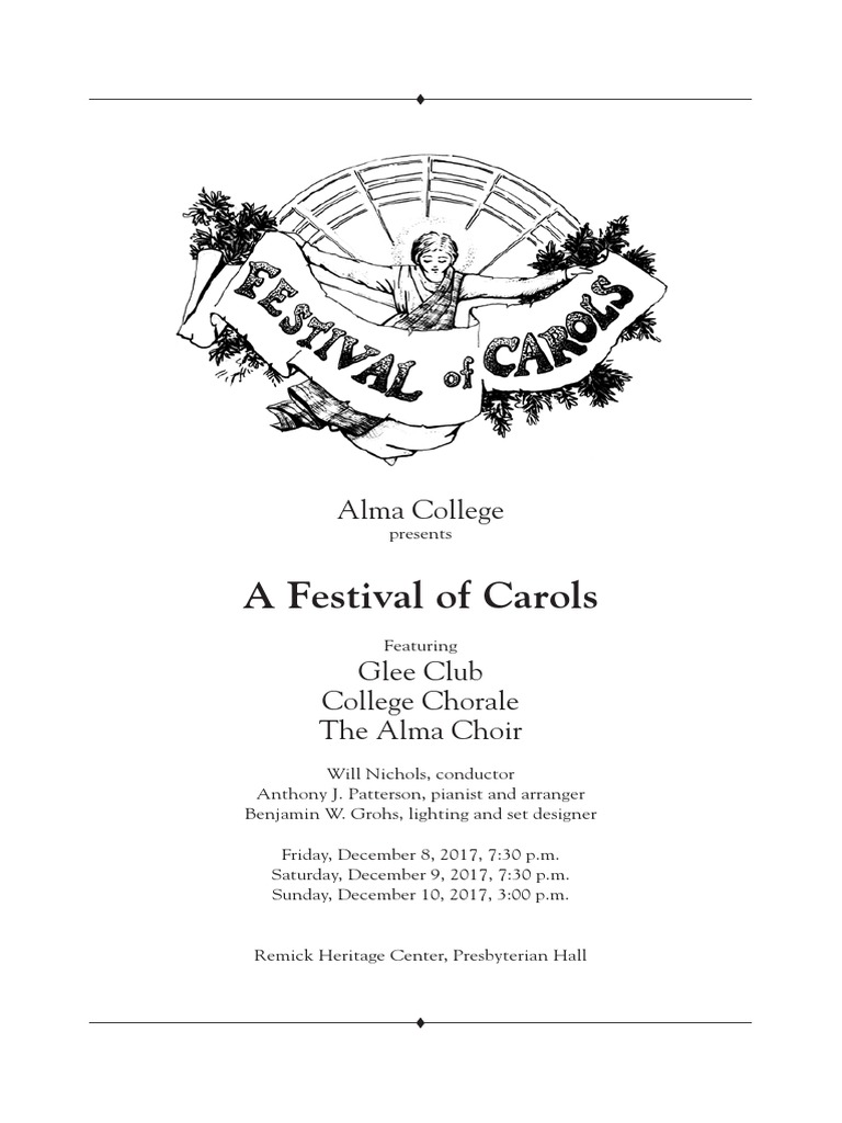 Festival of Carols Program | PDF | Christmas Carols | Choir