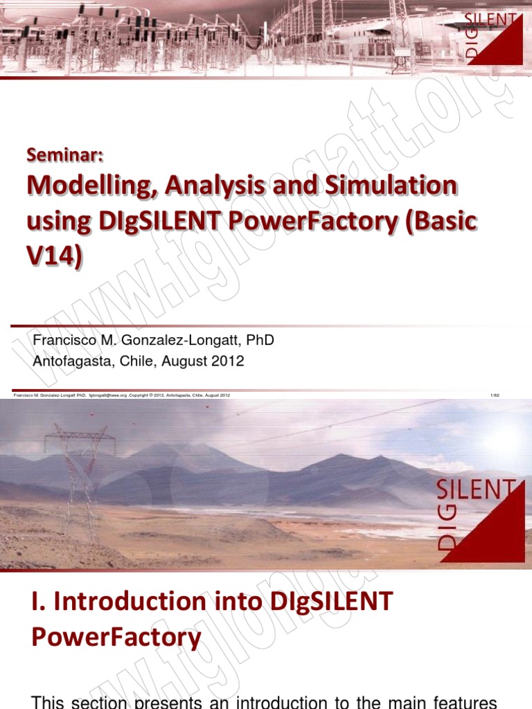 Modelling, Analysis and Simulation Using Digsilent Powerfactory (Basic ...