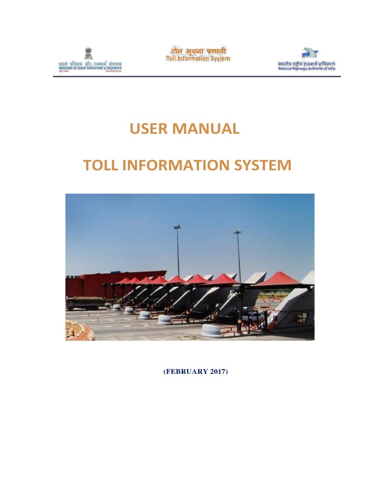 Manual - Toll Information System | PDF | Toll Road | Highway