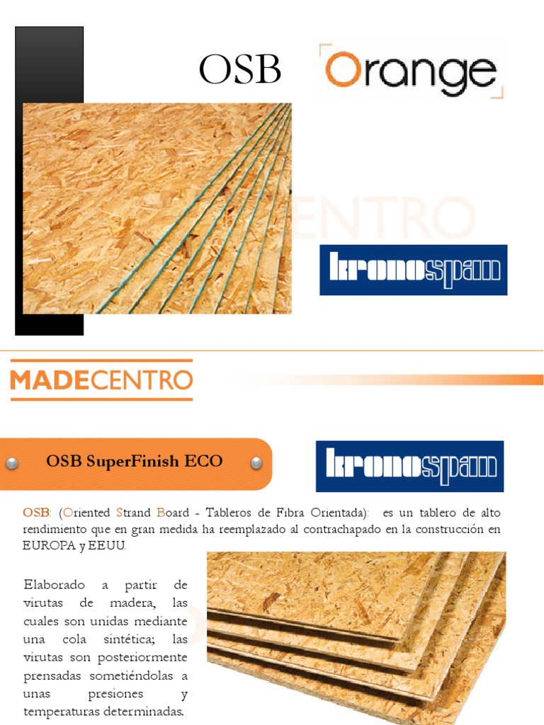 Osb Folleto | PDF | Madera | Madera contrachapada