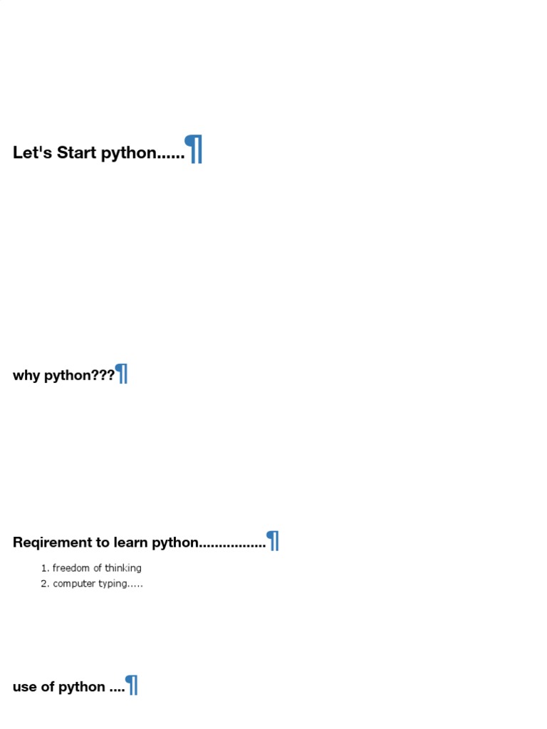 Day 1 Pdf Python Programming Language Notation