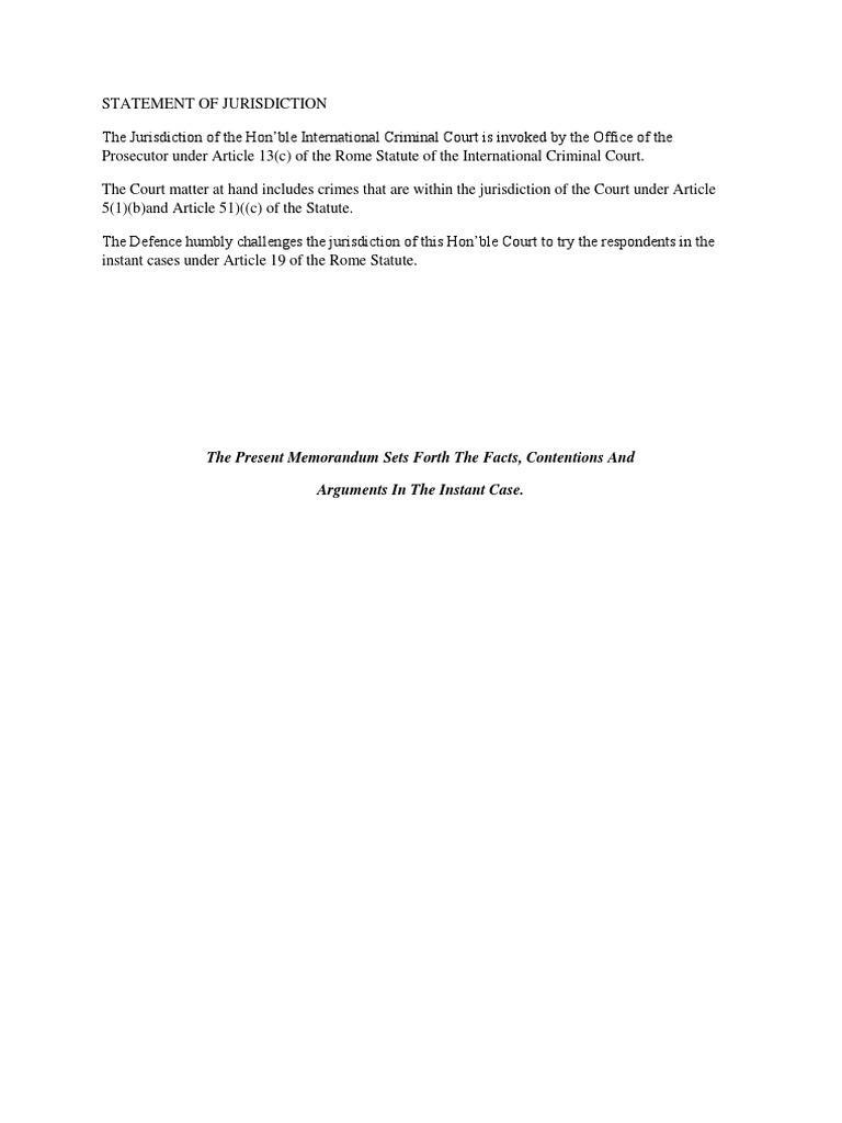 Statement of Jurisdiction | PDF