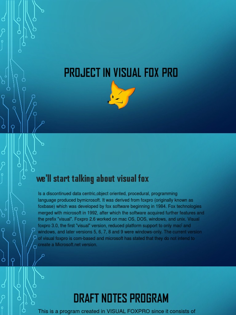 Project in Visual Fox Pro | PDF | Computers