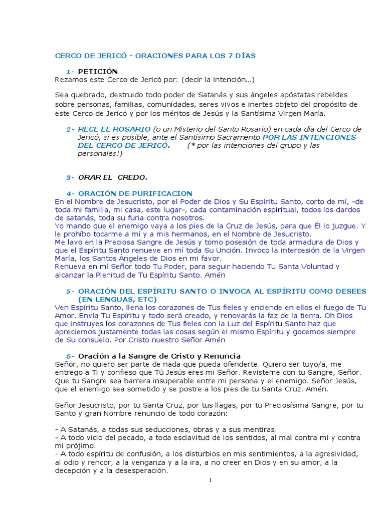 Cerco de Jericó | PDF | Oración | María, madre de Jesús