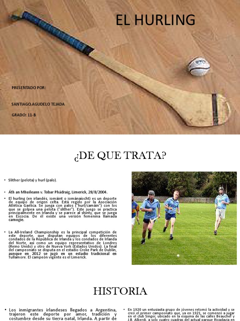 El Hurling | PDF | Deportes antiguos | Juegos gaélicos