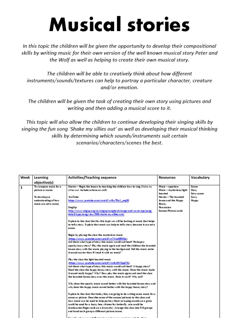 Stories | Download Free PDF | Musical Instruments | Musical Compositions