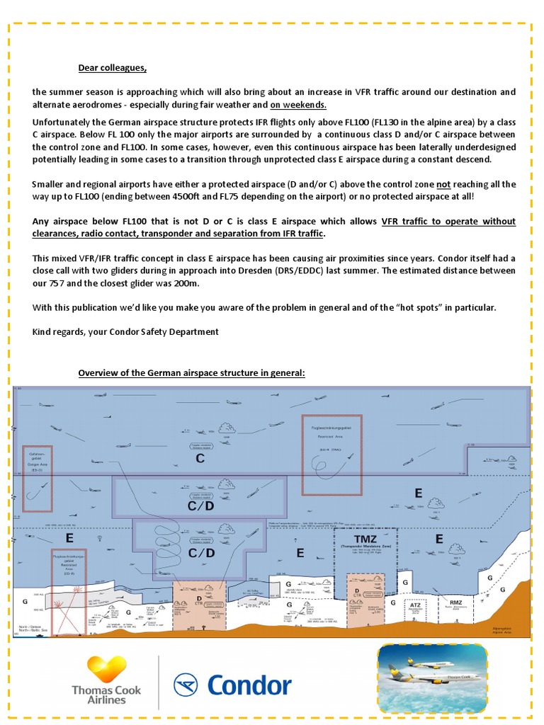 German Airspace Info PDF | Download Free PDF | Instrument Flight Rules | Visual Flight Rules