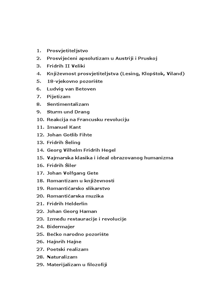 Istorija Kulture 2 - Ispitna Pitanja | PDF