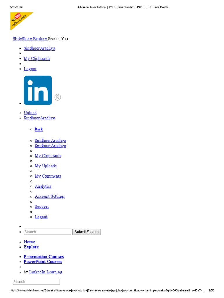 Advance Java Tutorial J2ee Java Servlets Jsp Jdbc Java Certifi Pdf Pdf Java Platform