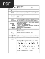 Elements of Music Lesson Plan | PDF | Singing | Pedagogy