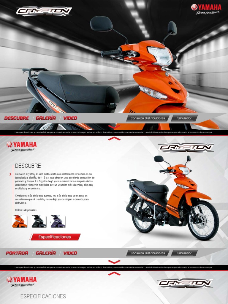 Catalogo-Dinamico Crypton 115 PDF | PDF | Motocicleta | Coche