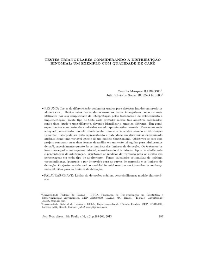 Teste Triangular 2 | PDF | Distribuição de probabilidade | Distribuição ...