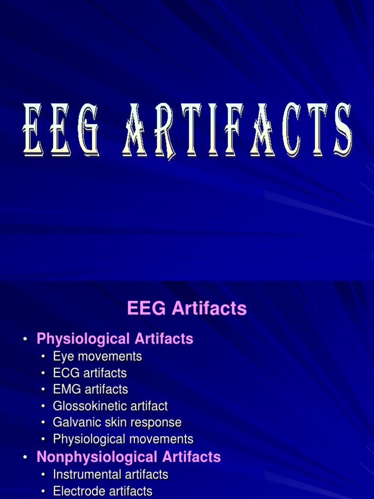 EEG Artifacts | PDF | Electroencephalography | Electrocardiography