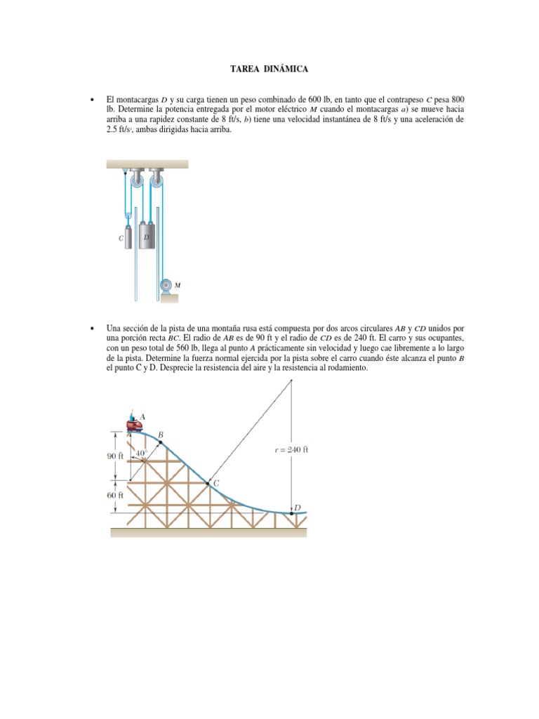 Tarea Trabajo Potencia y Energía | PDF | Ciencia y matemáticas | Tecnología
