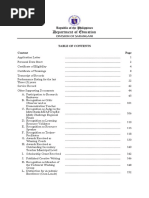 Teacher 1 Application Documents Guide | PDF