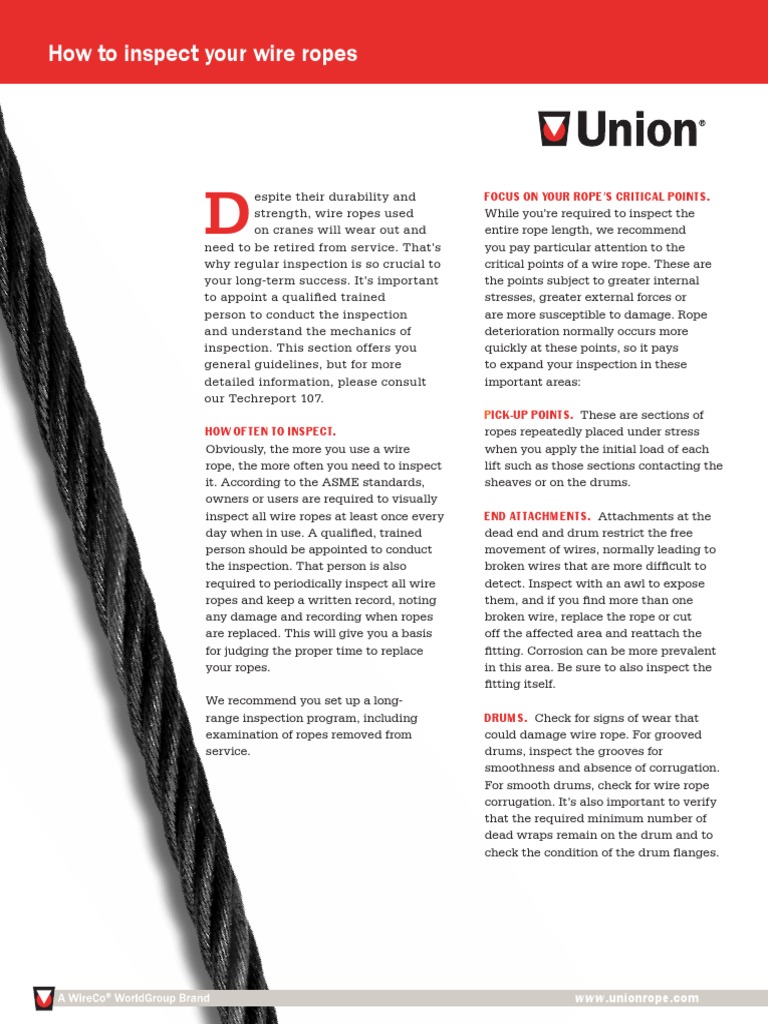 How To Inspect Your Wire Ropes: Focus On Your Rope'S Critical Points ...