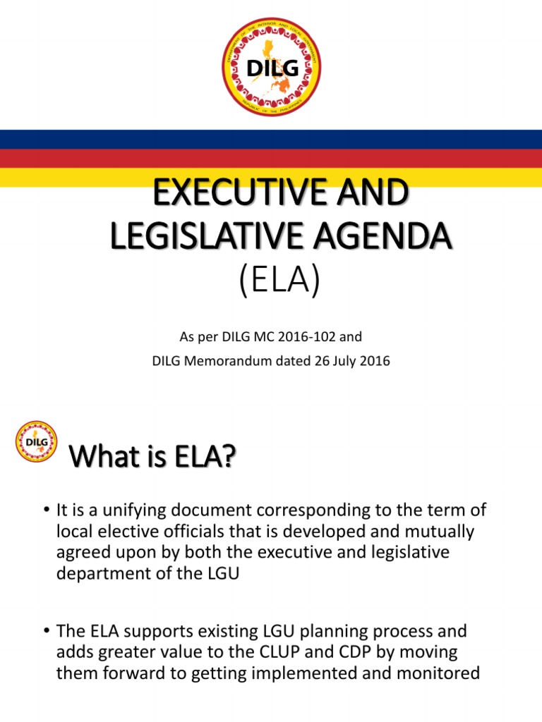 Executive-Legislative Agenda Formulation | PDF