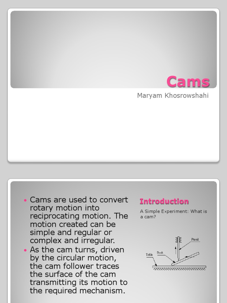 Cams | PDF | Machines | Mechanical Engineering