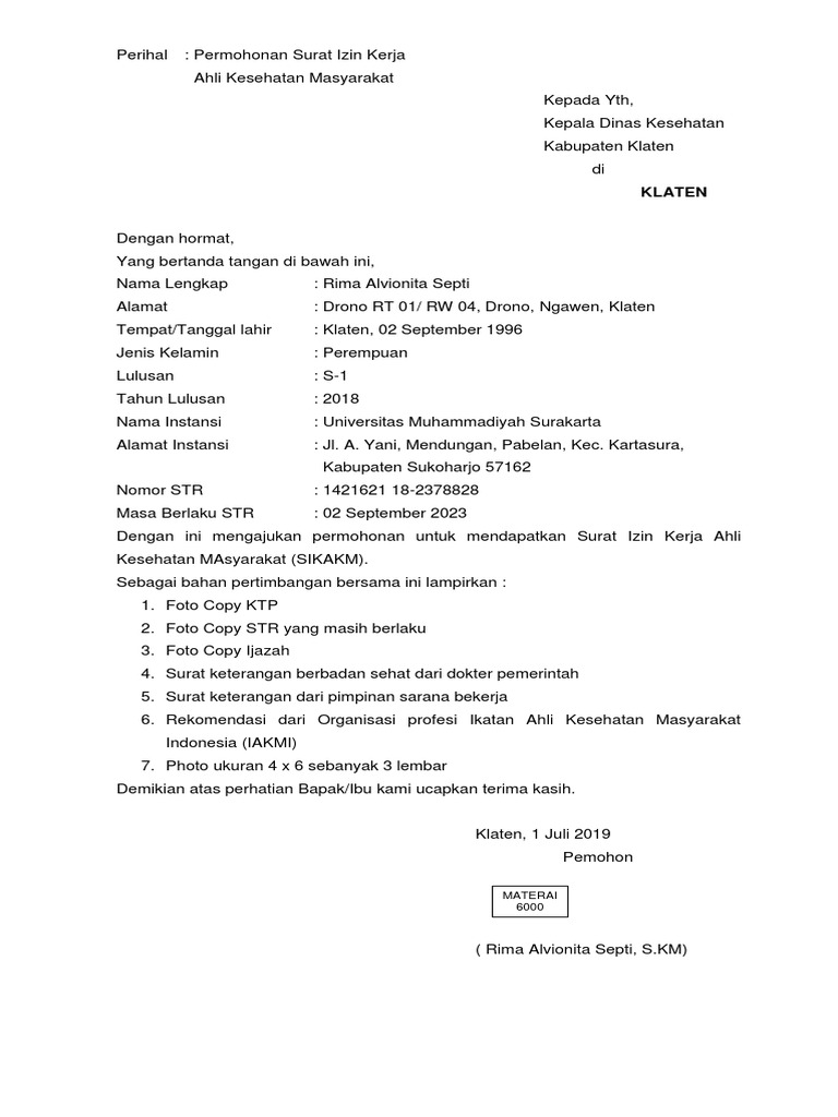 Form SIP Kesmas | PDF