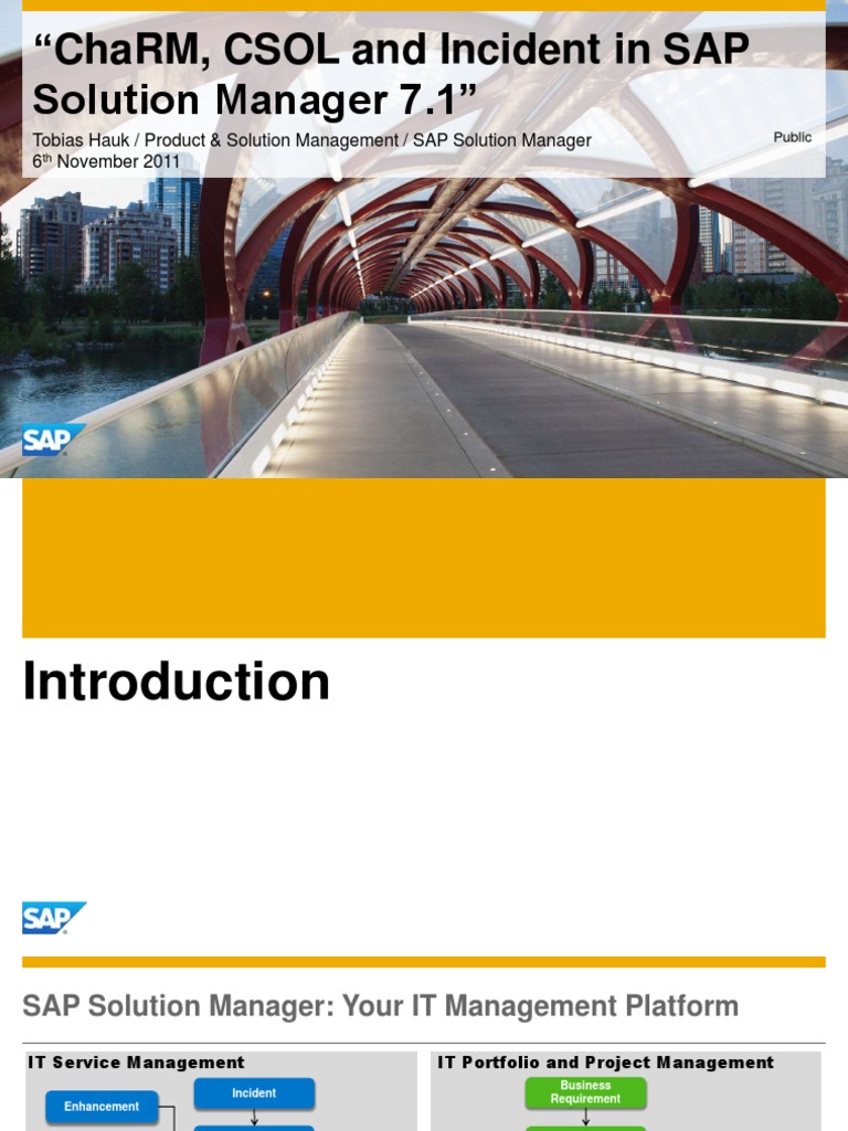 ChaRM-CSOL and Incident - Change - Tobias Hauk PDF | PDF
