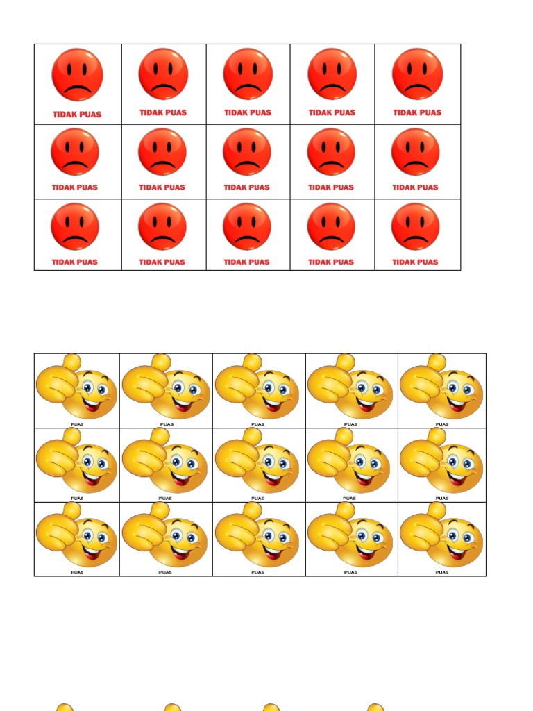 Emoticon Puas Dan Tidak Puas | PDF