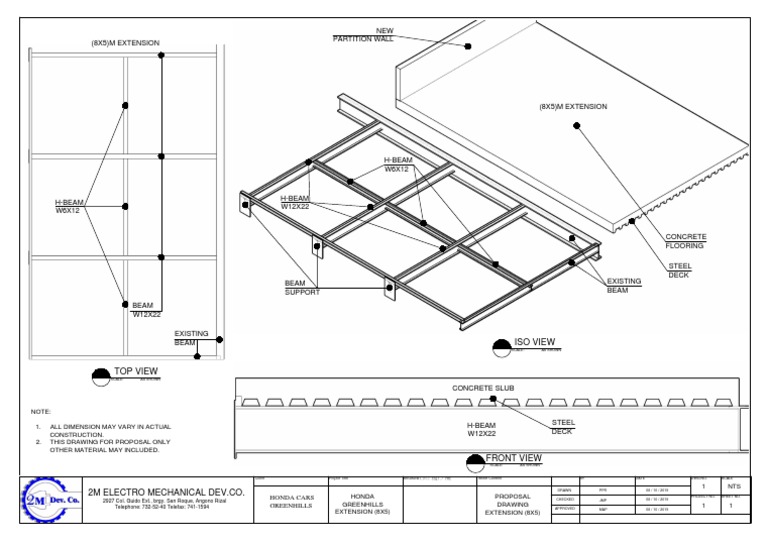 NEW Partition Wall (8X5) M Extension: Iso View | PDF | Economic Sectors ...
