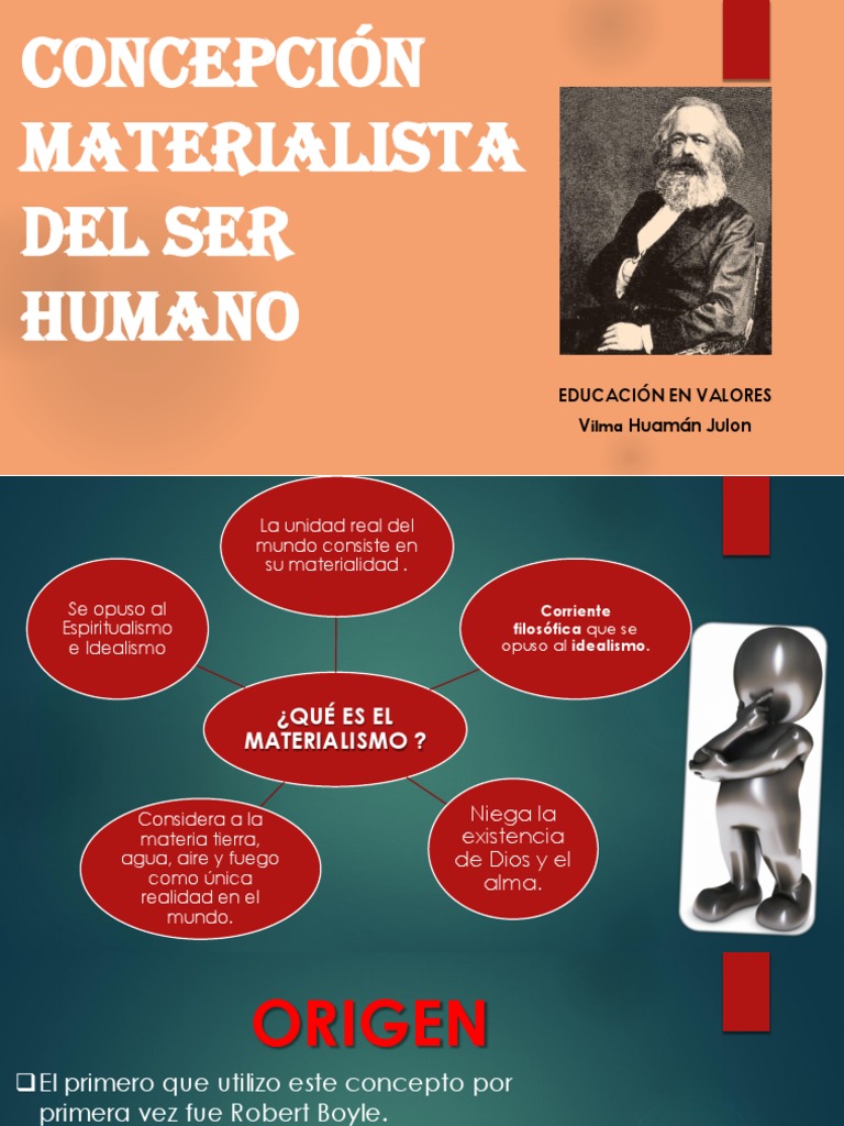 Concepción Materialista Del Ser Humano 1 | PDF | Materialismo | Dialéctico
