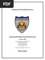 Security Company Profile Sample | PDF | Computers