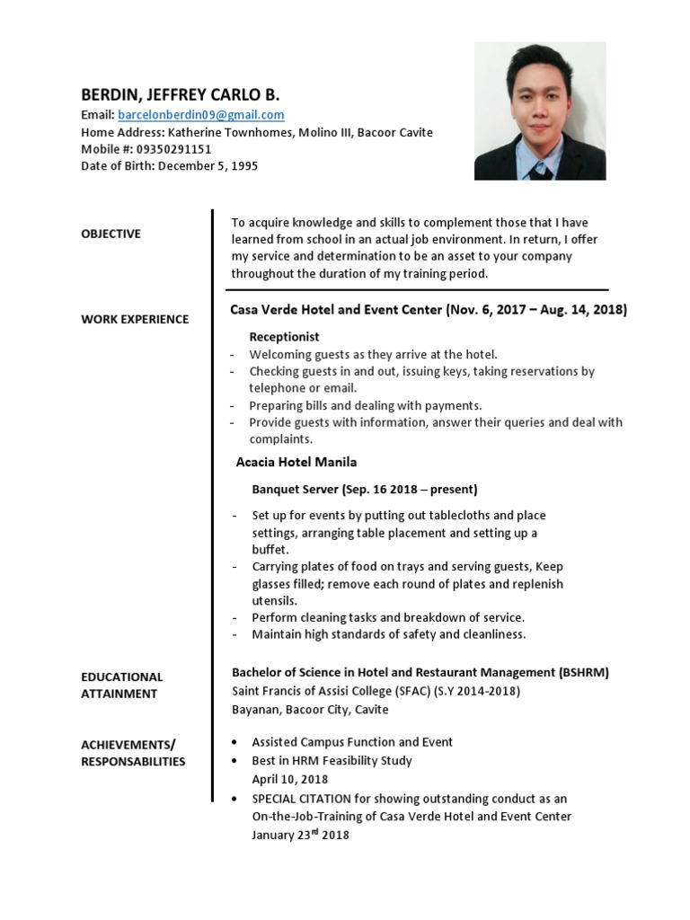 Jeff Resume | PDF | Business