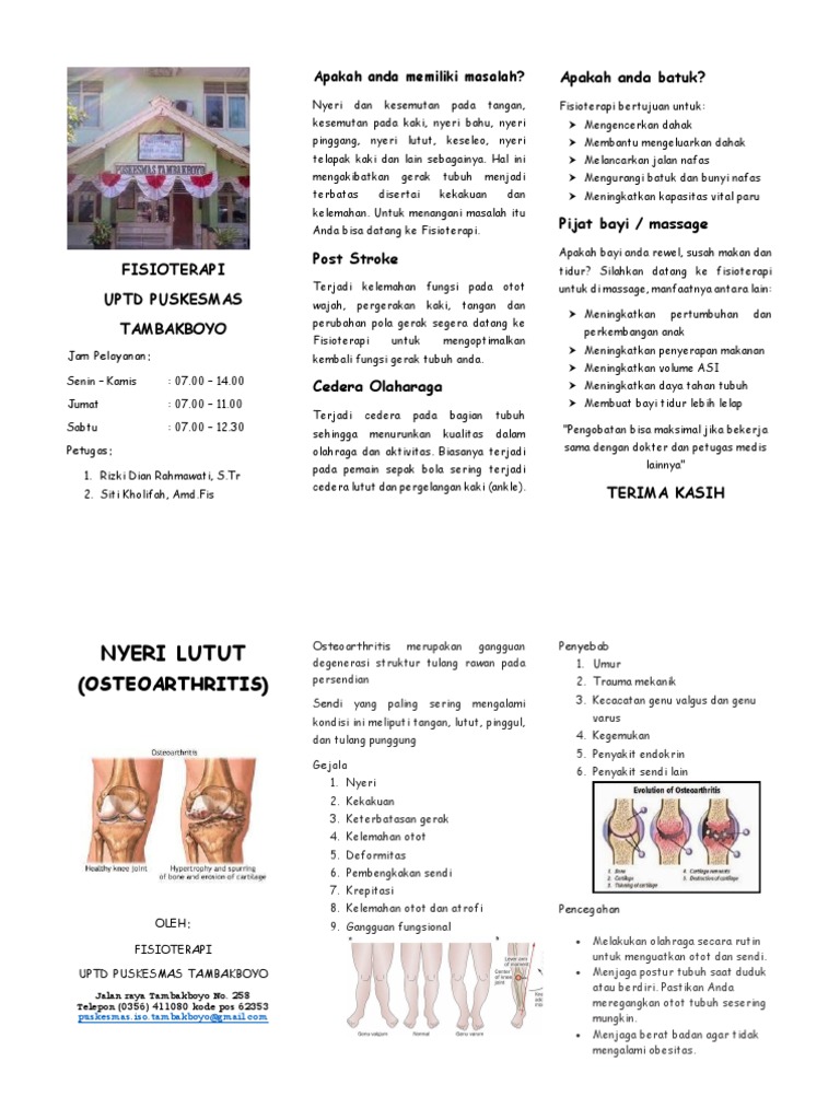 Leaflet Fisioterapi | PDF