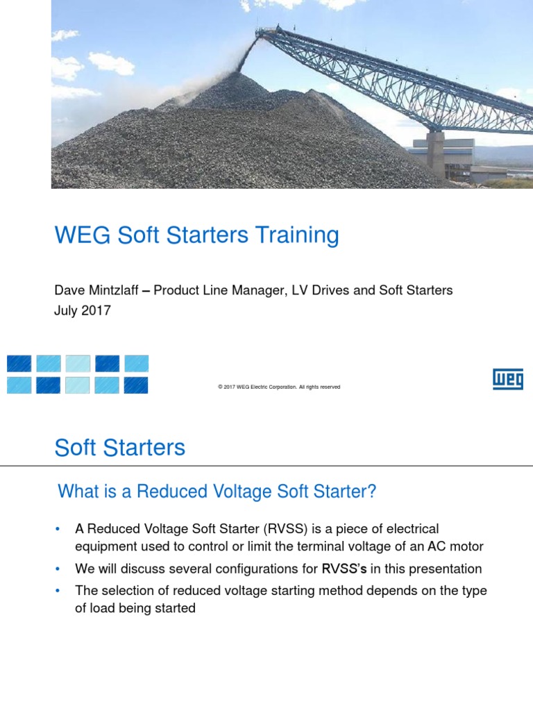 WEG Soft Starters | PDF | Electric Motor | Rectifier