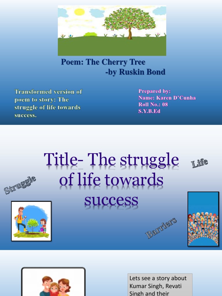 Poem: The Cherry Tree - by Ruskin Bond | PDF