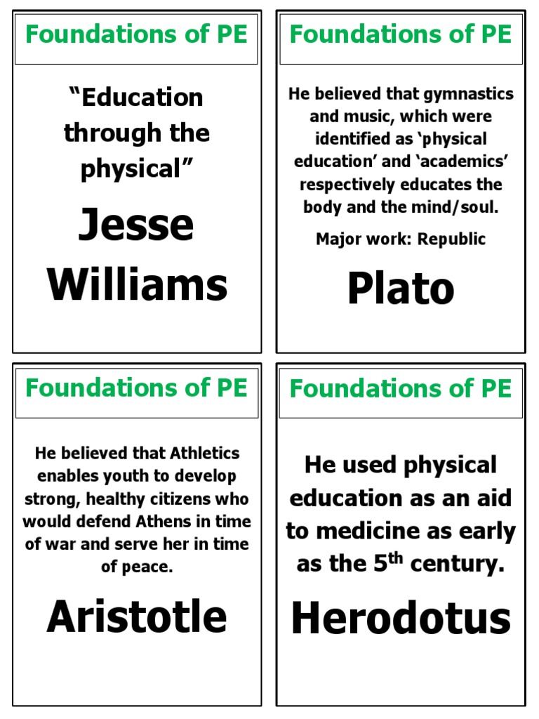 Jesse Williams Plato: "Education Through The Physical" | PDF