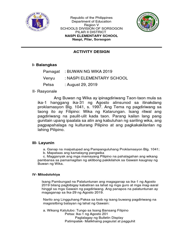 Filipino Proposal 2nd | PDF