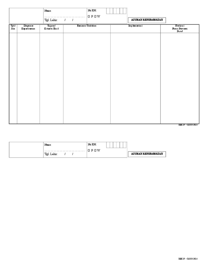 10 C Form NCP Perawat | PDF