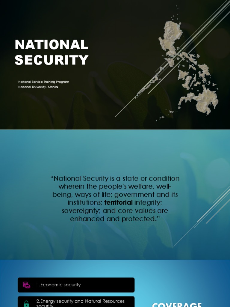 National Security: National Service Training Program National ...