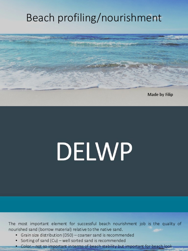 Beach Profiling Nourishment | PDF | Beach | Coast