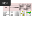MSS Infra Shift Roster July-2025 | PDF