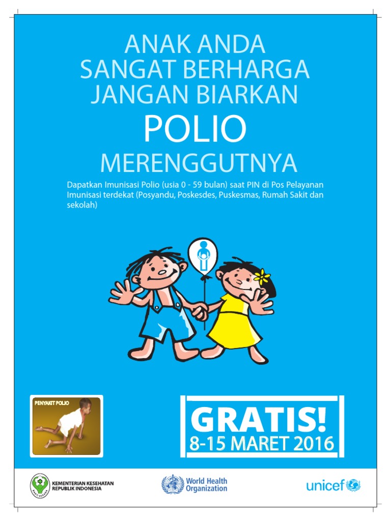 Poster Imunisasi Polio | PDF