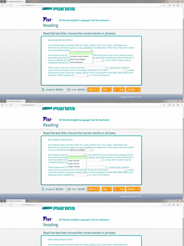 Marlins Test | PDF
