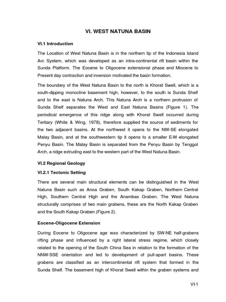 West Natuna Basin PDF | PDF | Sedimentary Basin | Rift