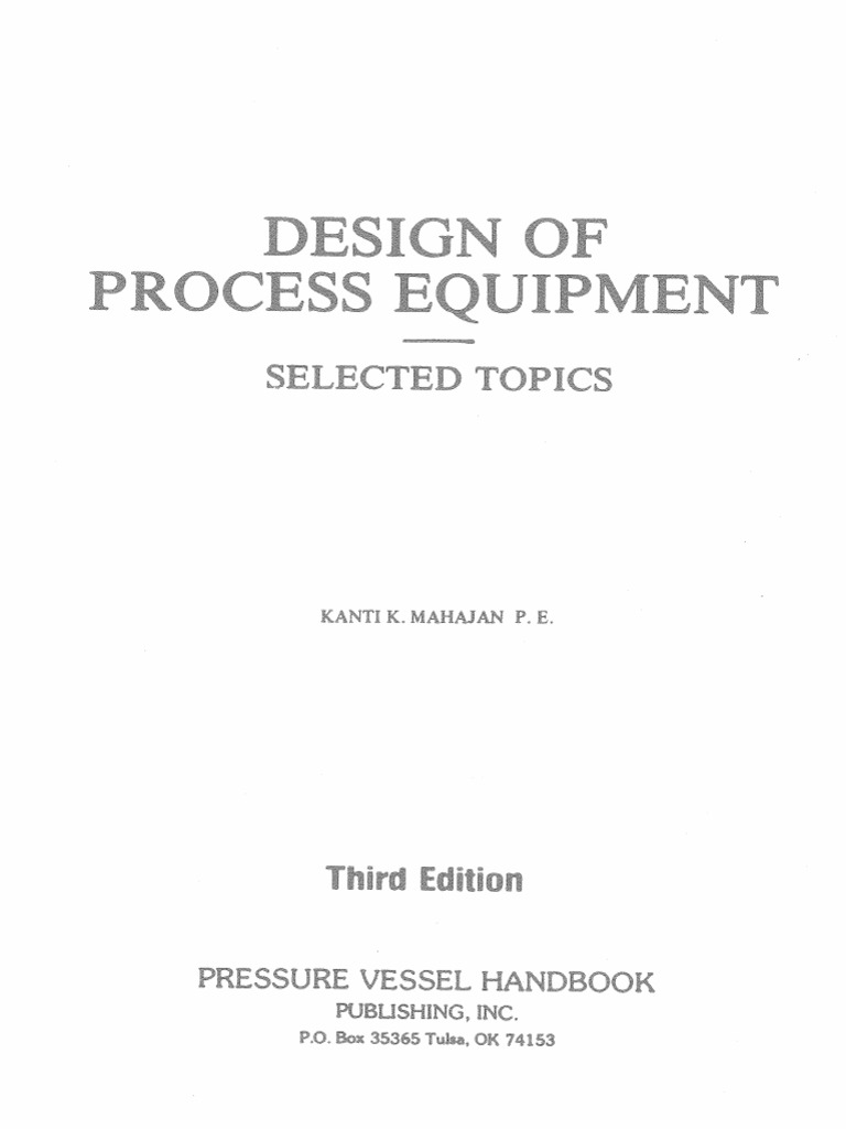Design of Process Equipment | PDF