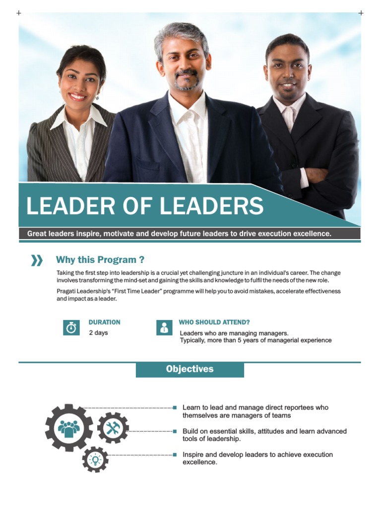 Leader of Leaders - New Brochure | PDF | Leadership | Psychology