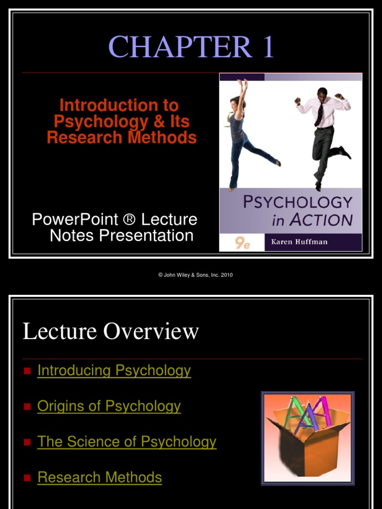 Ch01-Introduction and Research Methods | PDF | Experiment | Psychology