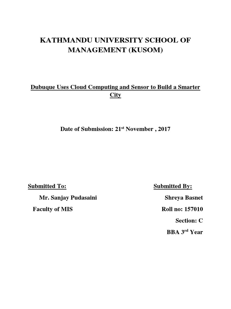 Kathmandu University School of Management (Kusom) | PDF ...