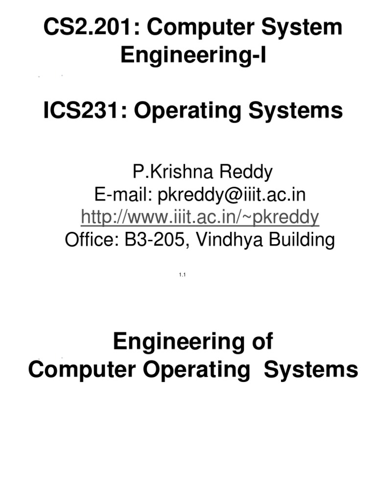 2019-Course Ovderview and Background | PDF | Operating System ...