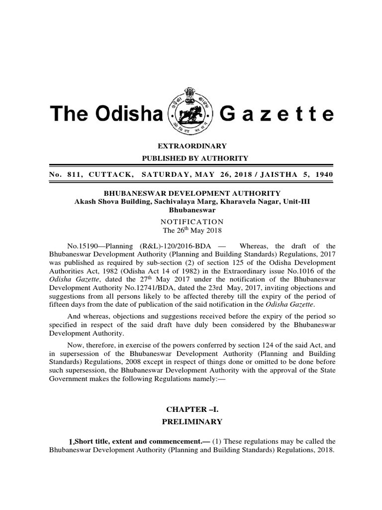 Bda (P&BS) Regulations 2018 | PDF | Flood | Building